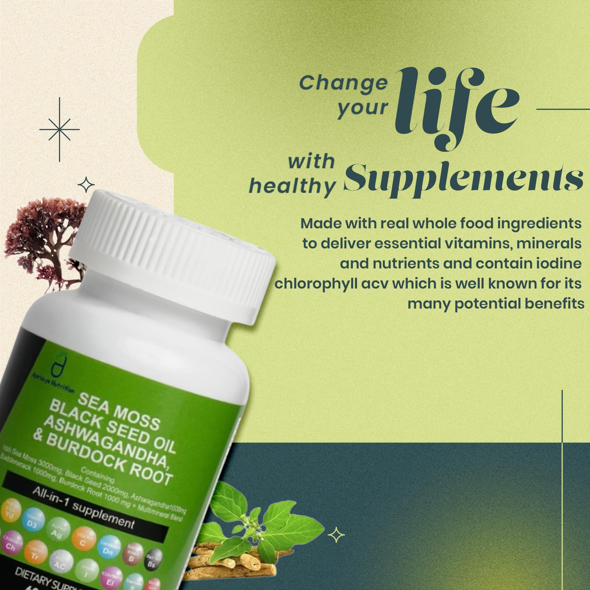 burdock root and sea moss blend