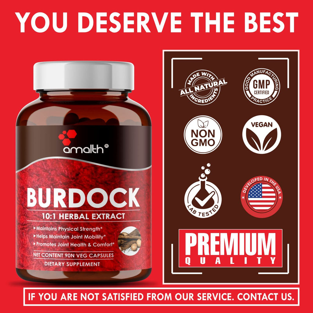 Burdock root capsules for detox