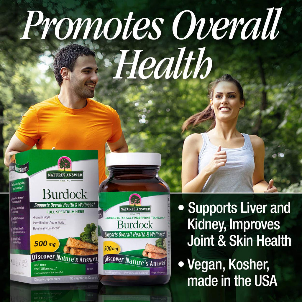 Burdock Root capsules for detox