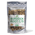 burdock root cut and sifted