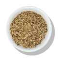 Burdock root cut and sifted