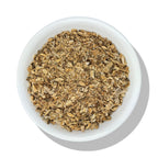 Burdock root cut and sifted