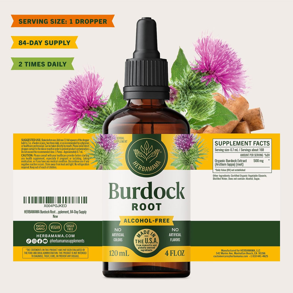 Burdock Root herbal remedy for detox