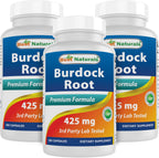 burdock root herbal supplement capsules