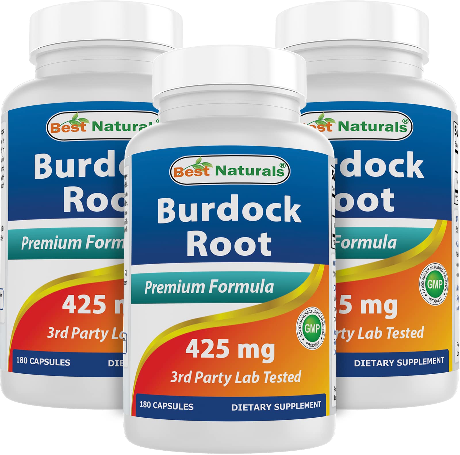 burdock root herbal supplement capsules