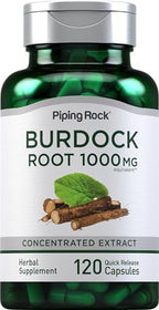 burdock root herbal supplement capsules