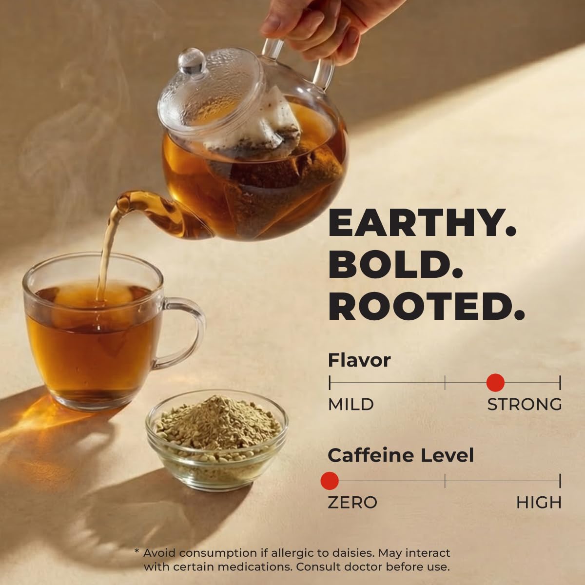 Burdock root tea for detox support