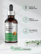 Burdock root tincture for detox support