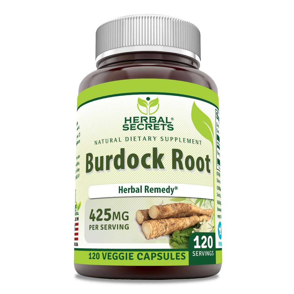 burdock root veggie capsules for wellness