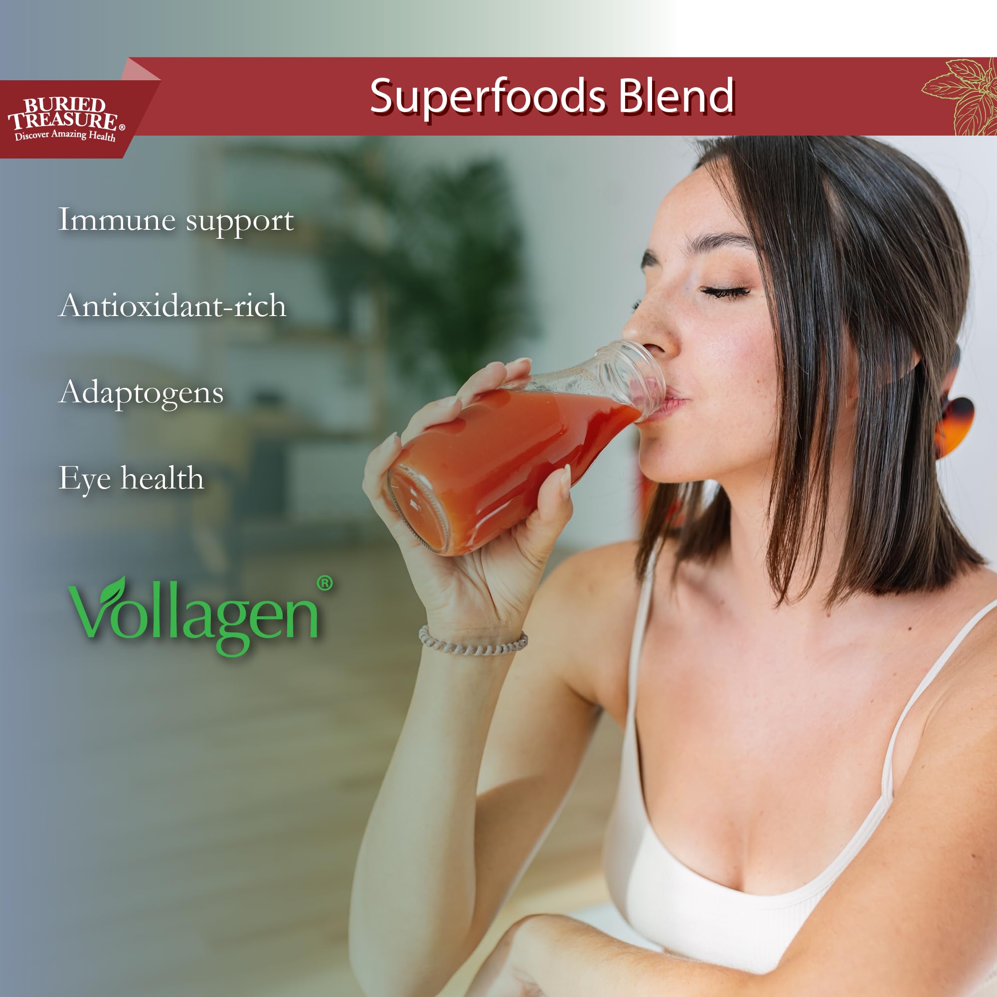 Buried Treasure health supplement features