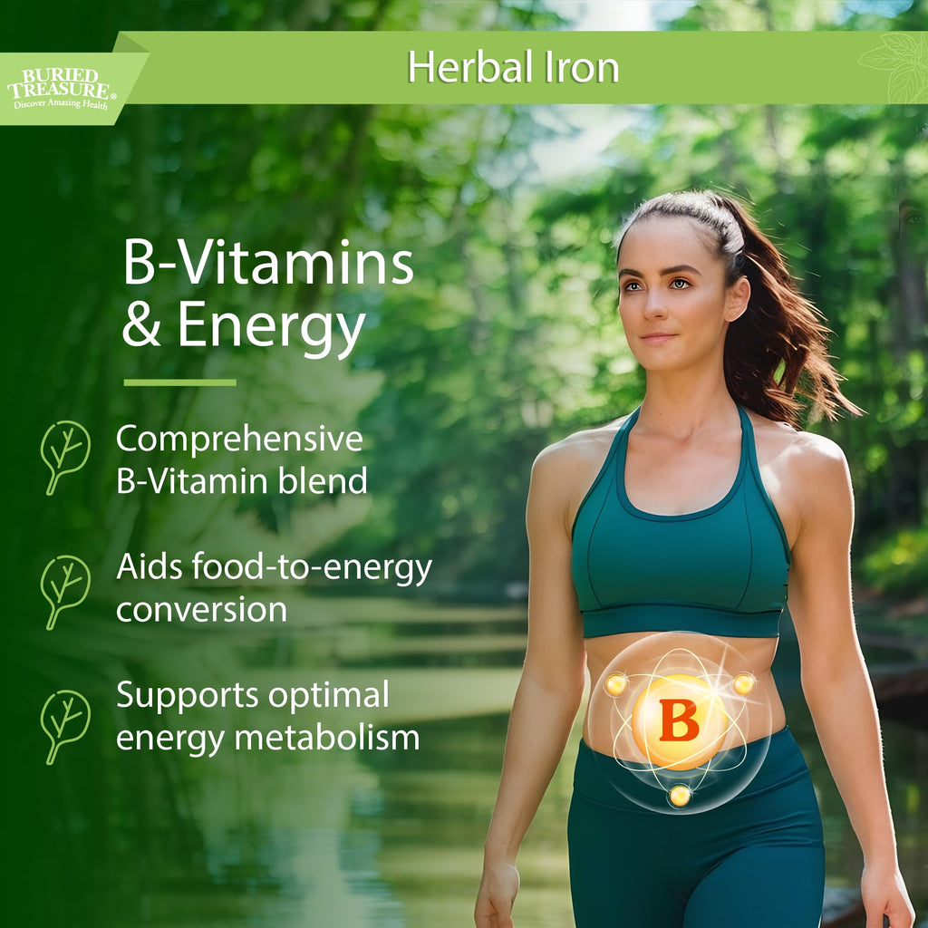 Buried Treasure herbal iron features