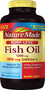 Burp-Less fish oil softgels