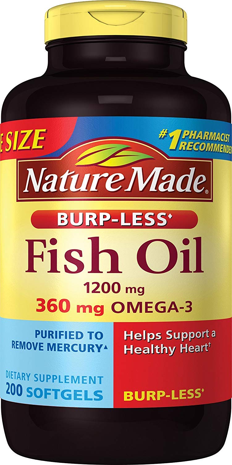 Burp-Less fish oil softgels