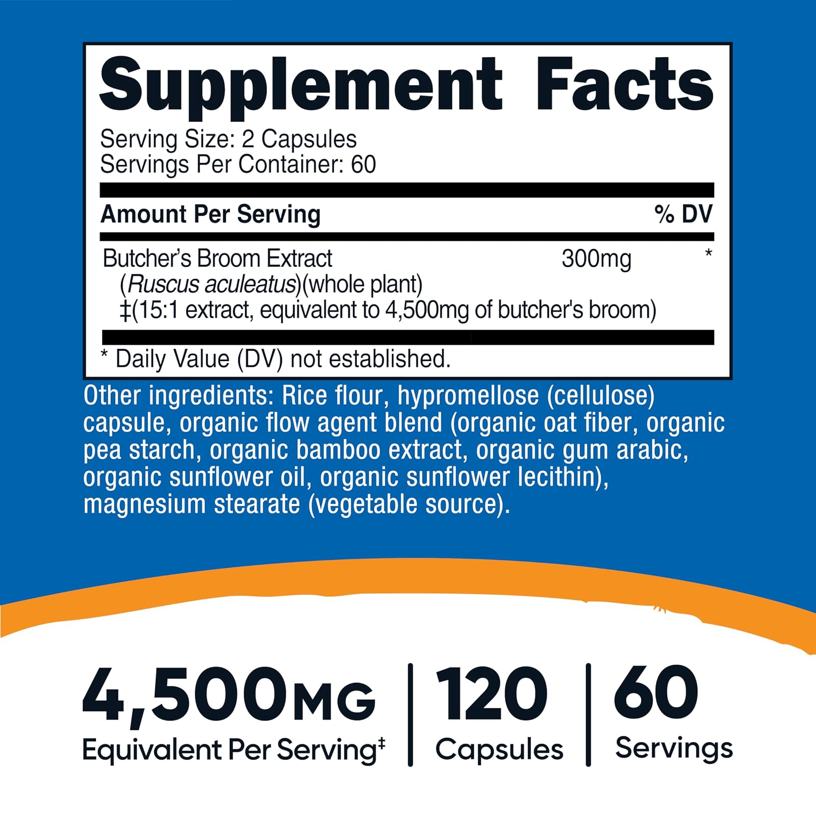 Butcher's Broom extract for healthy veins
