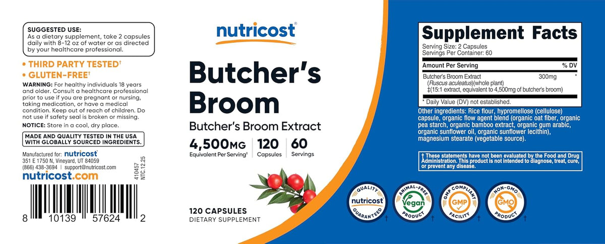 Butcher's Broom for overall wellness