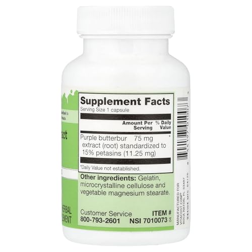 Butterbur extract capsules for daily support