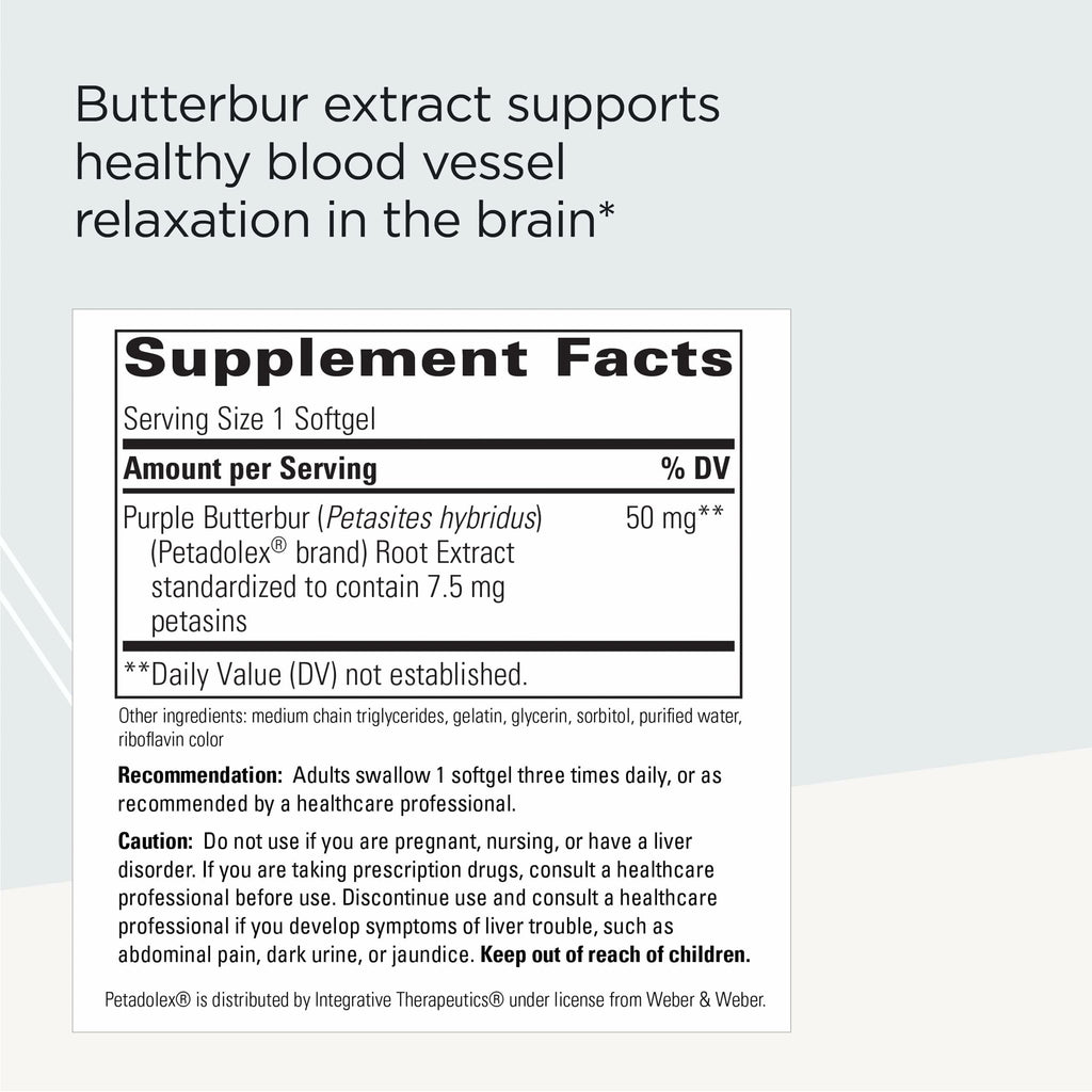 butterbur extract for healthy blood vessels