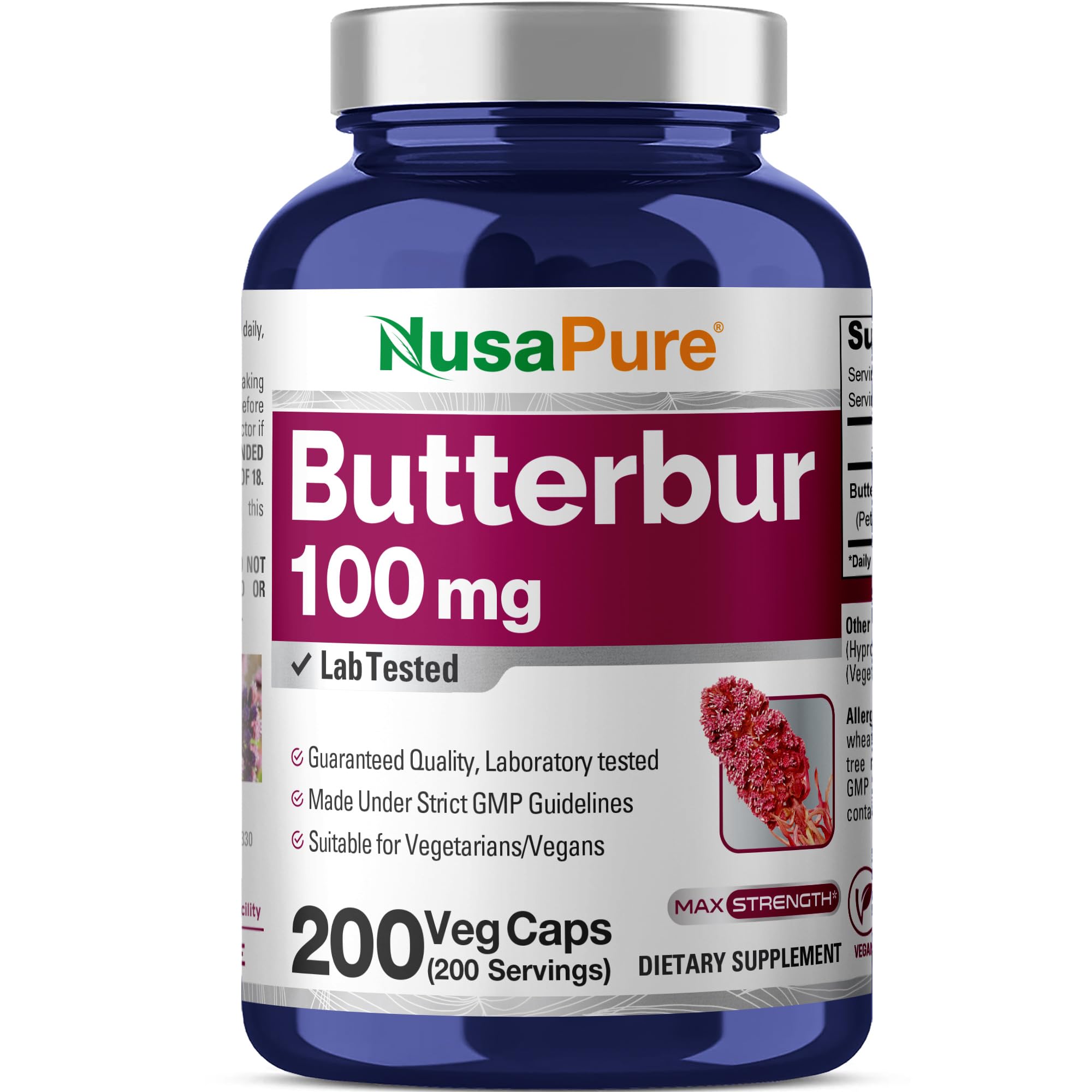 Butterbur herbal supplement for wellness