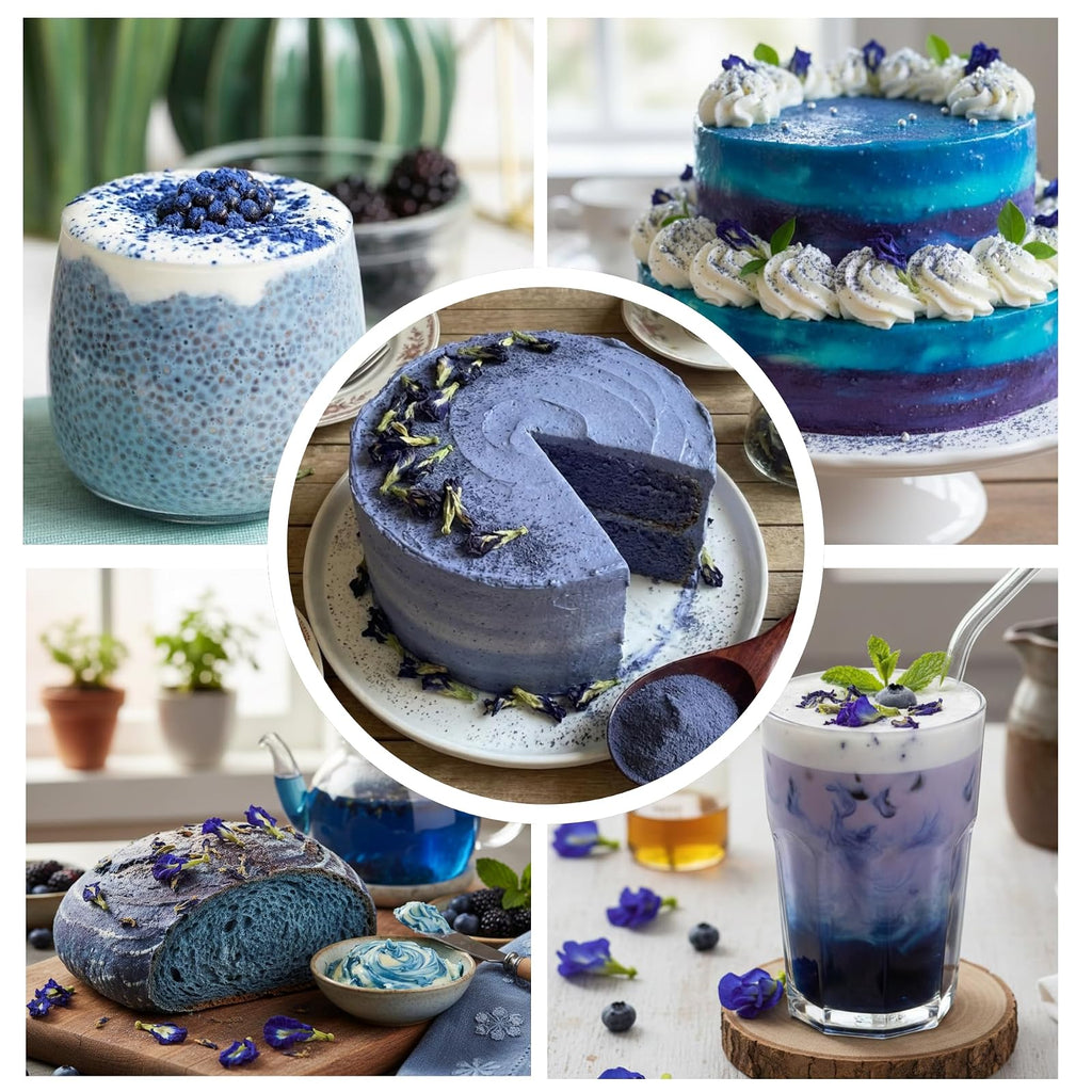 butterfly pea flower for lattes