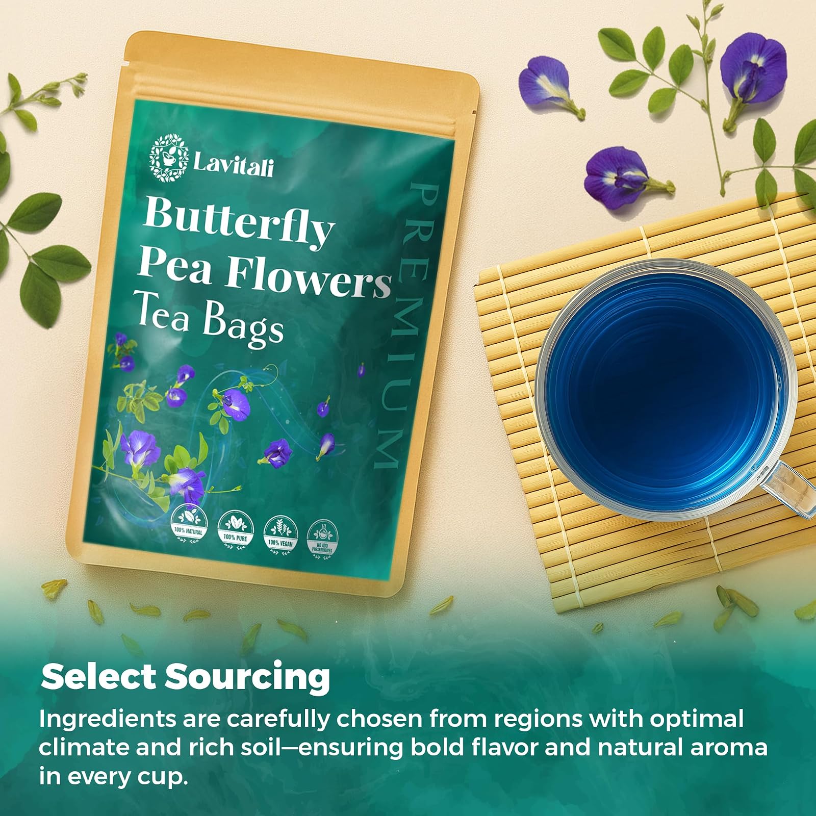 Butterfly pea flower tea benefits