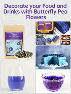 butterfly pea flower tea infusion