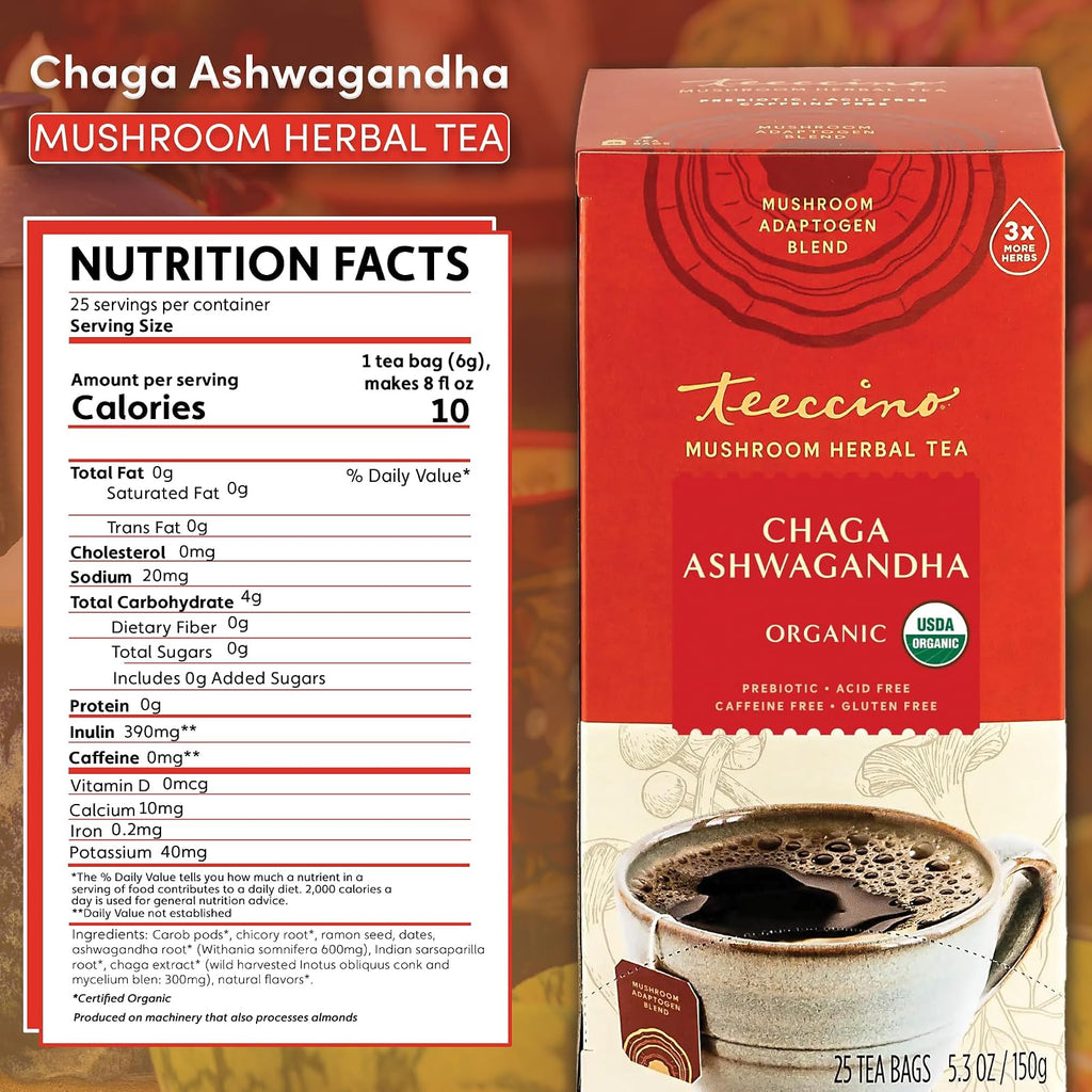 Butterscotch cream Chaga Ashwagandha tea