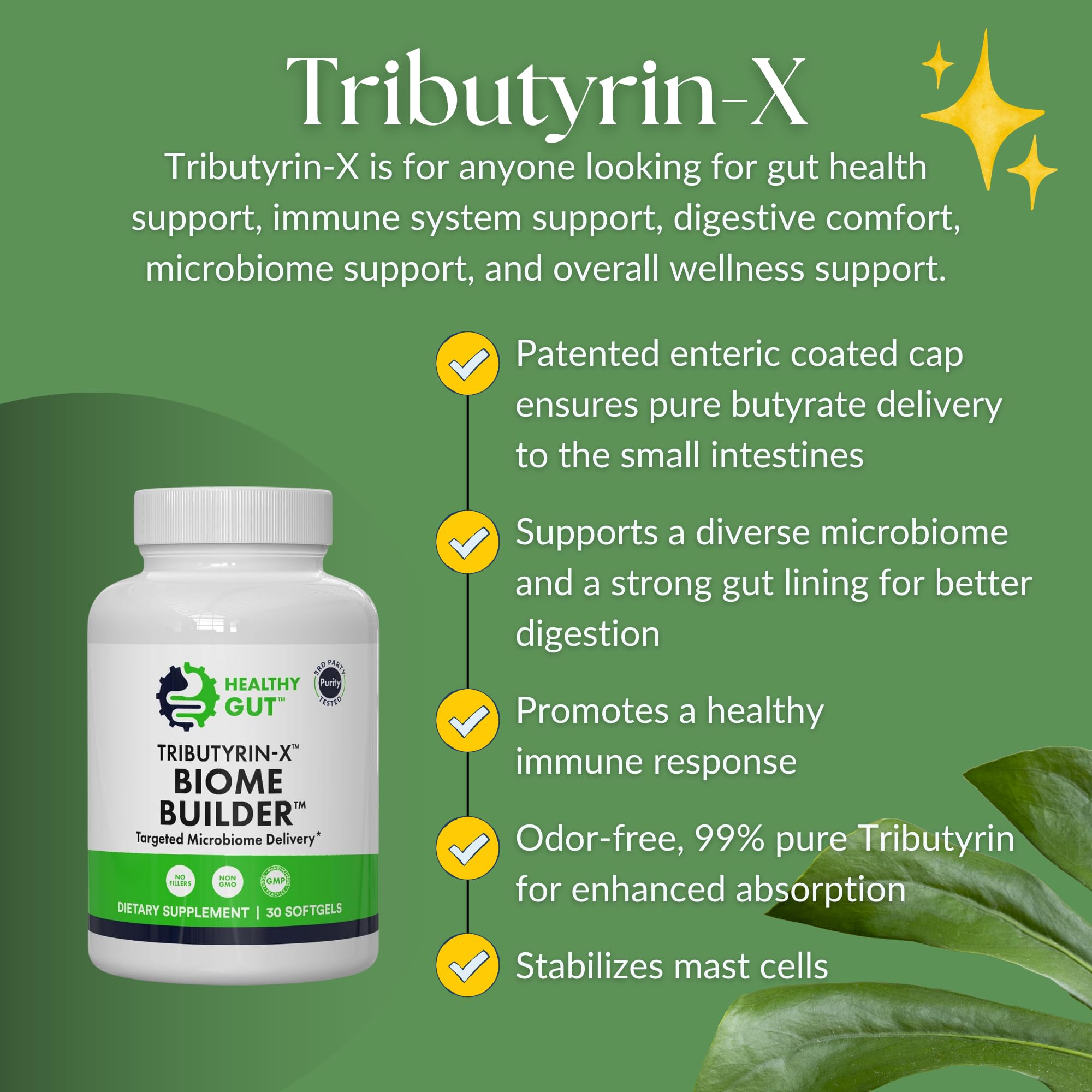 butyrate support for healthy gut lining