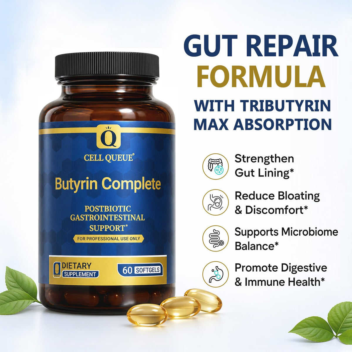 Butyrin Complete capsules for gut support