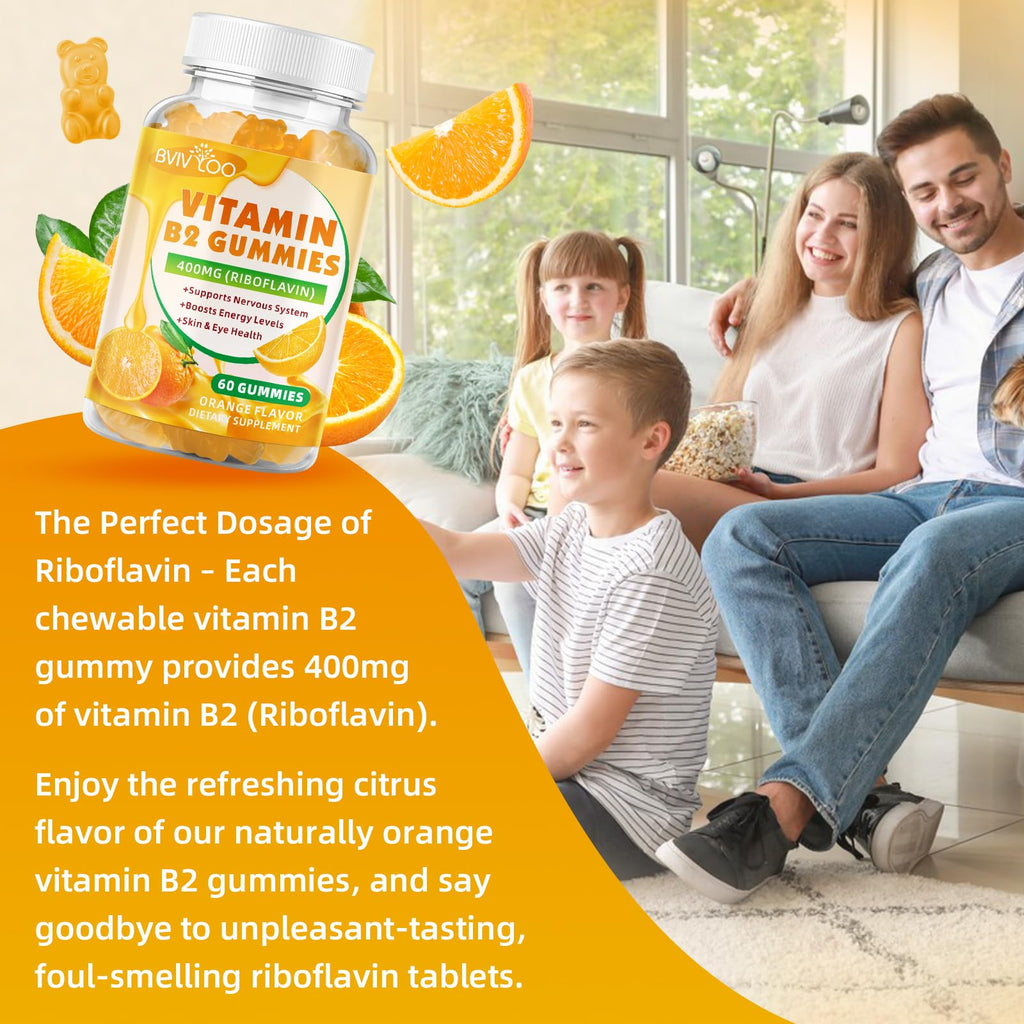 BVIVLOO Vitamin B2 gummies for vibrant skin