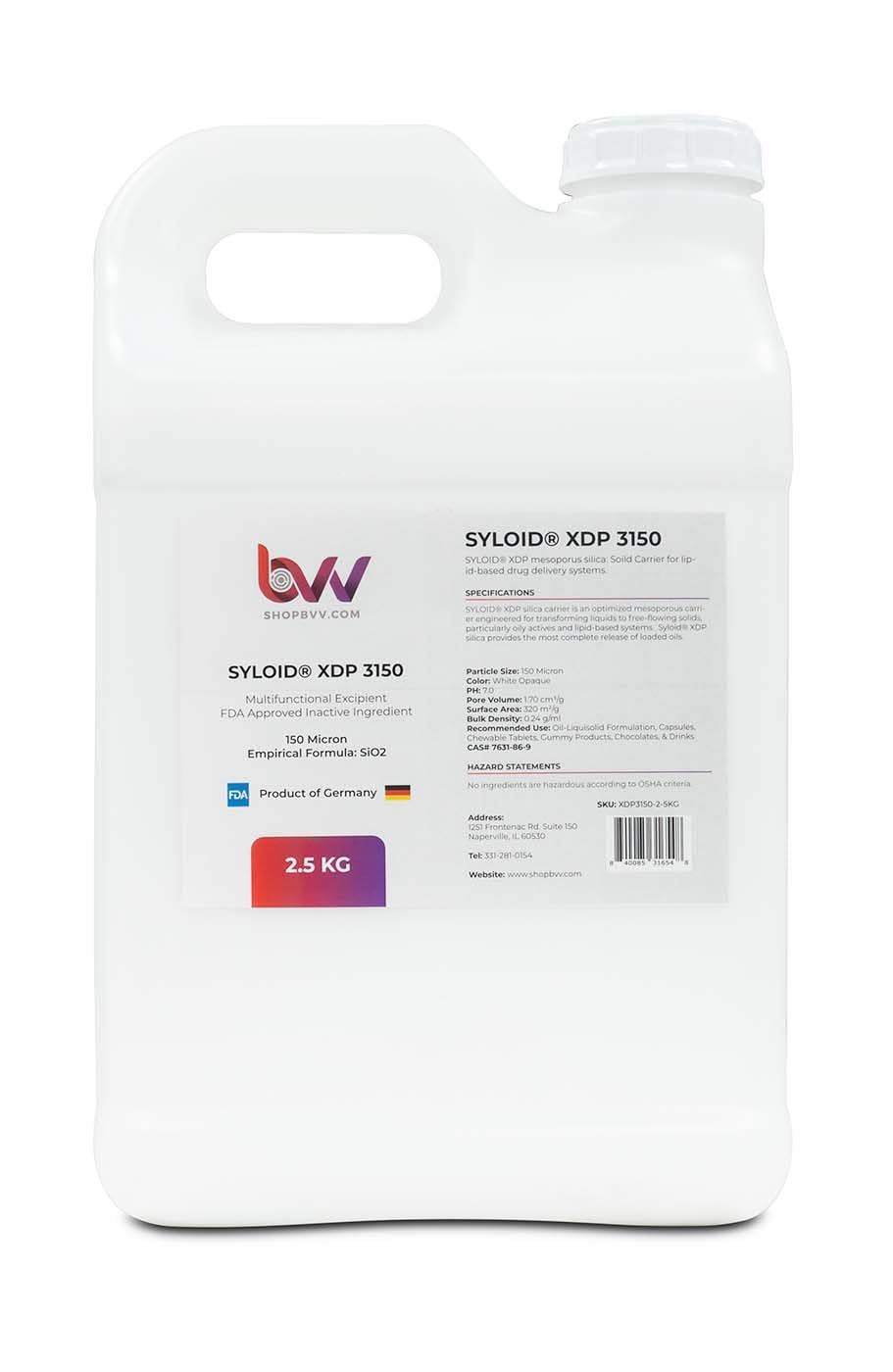 BVV Syloid silica for battery applications