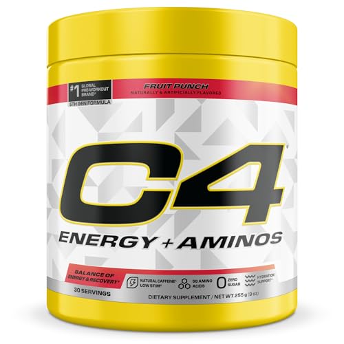 C4 Energy Aminos Powder fruit punch flavour