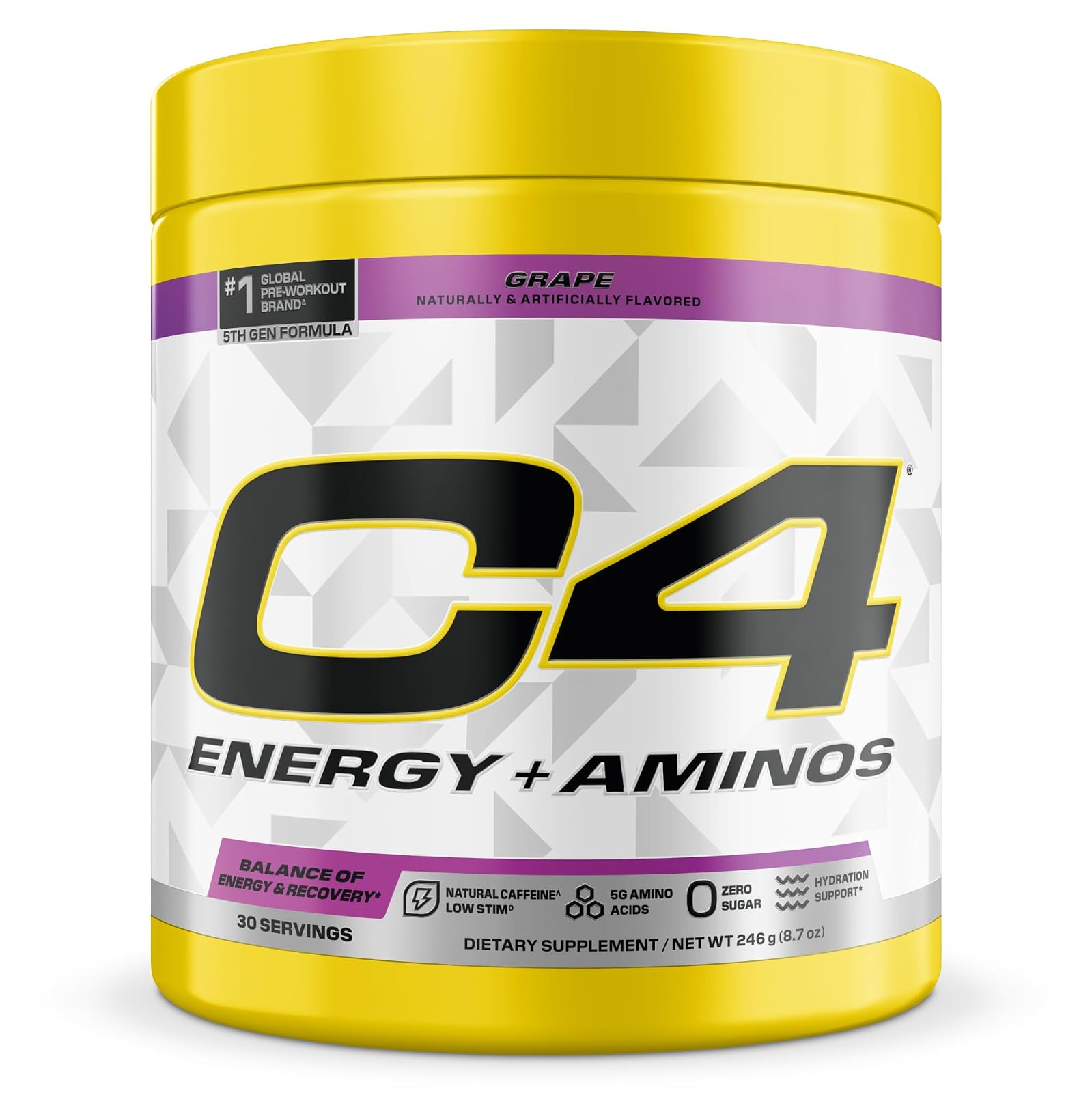 C4 Energy Aminos Powder grape flavour