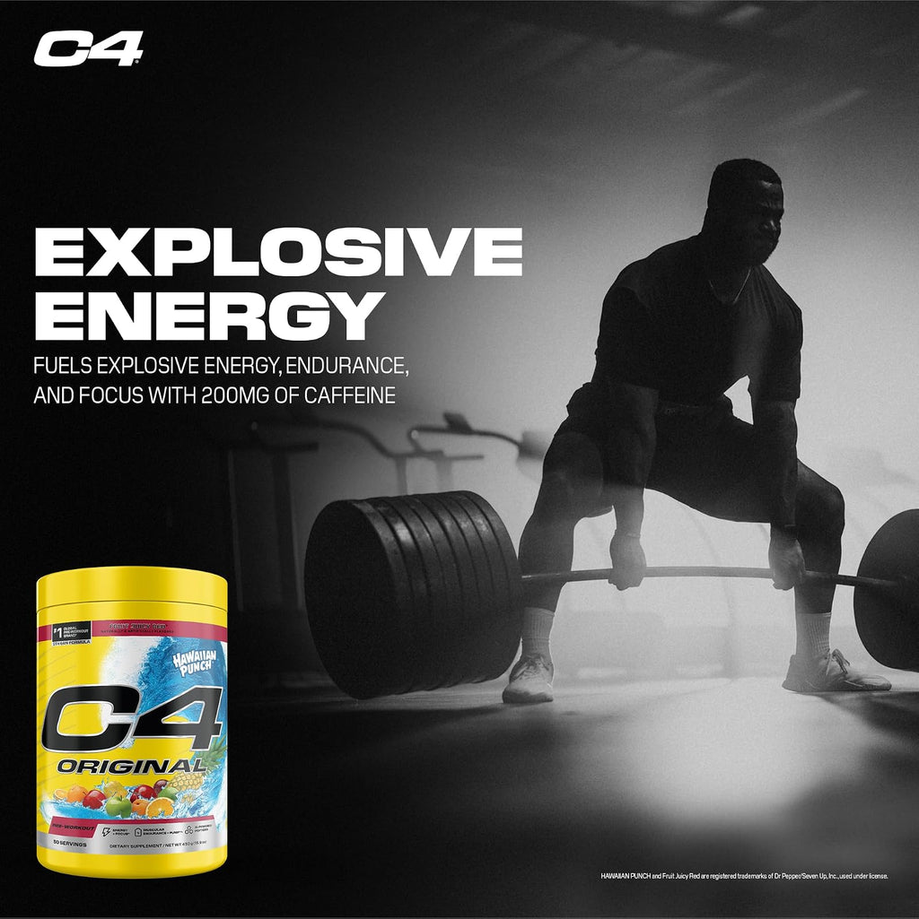 C4 pre-workout 200 mg energy boost