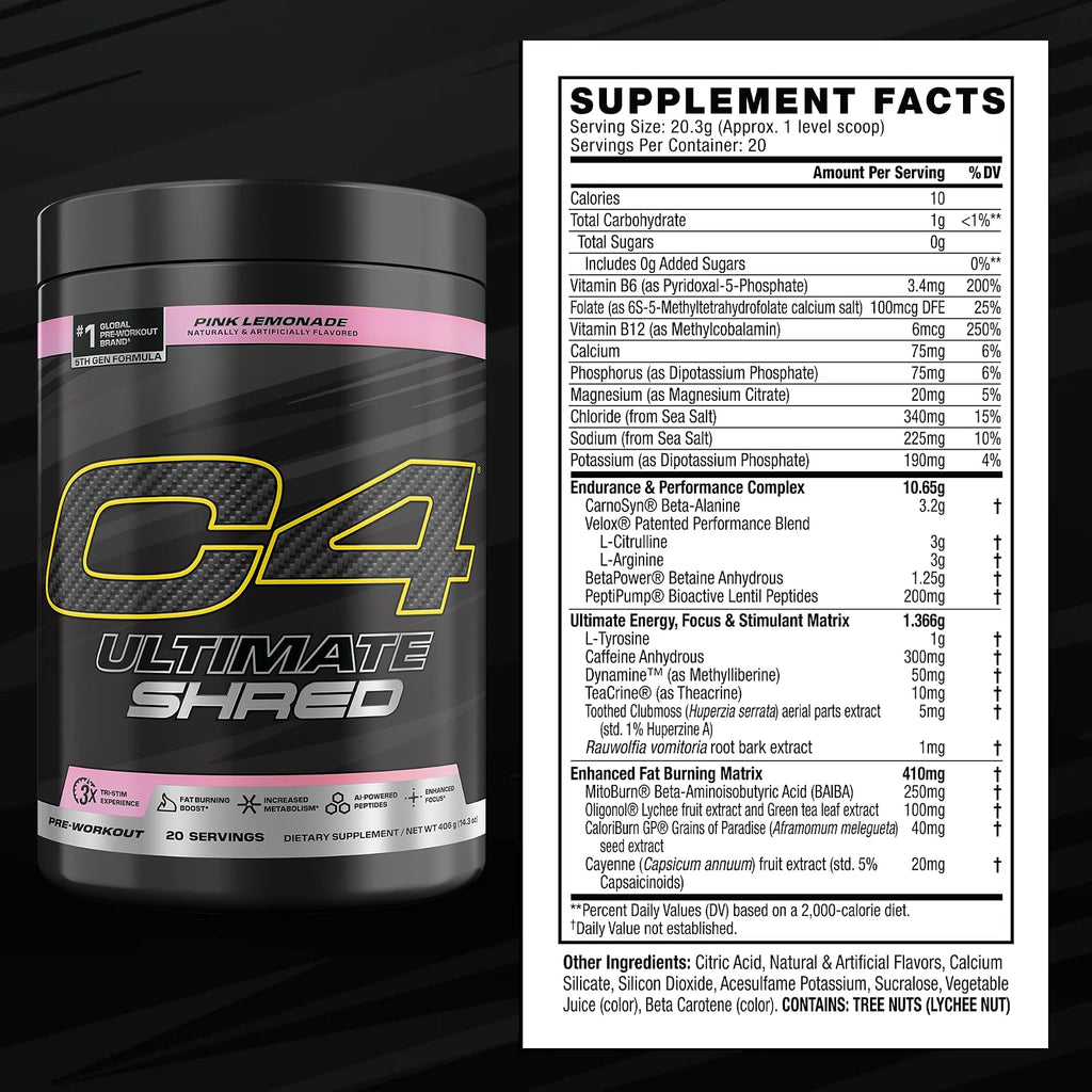C4 Pre-Workout 300 mg performance enhancer