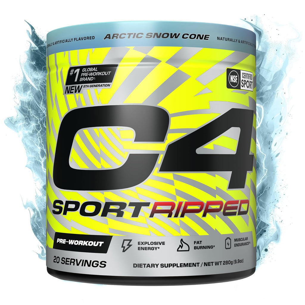 C4 pre-workout Arctic Snow Cone flavour