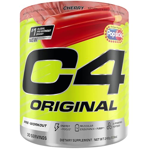 C4 pre-workout cherry popsicle flavour