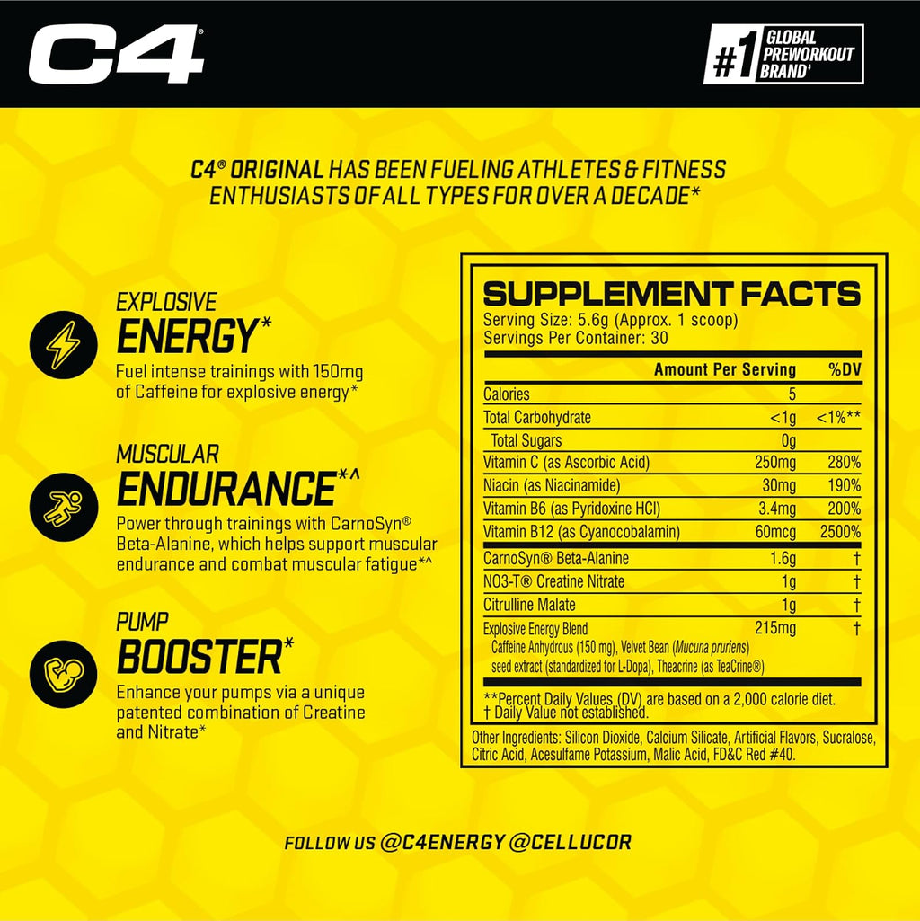 C4 pre-workout for enhanced performance