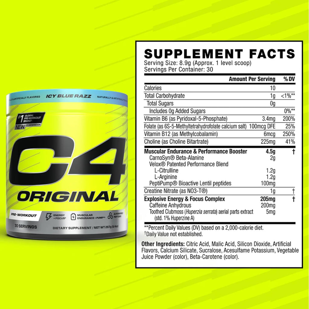 C4 pre-workout for intense workouts
