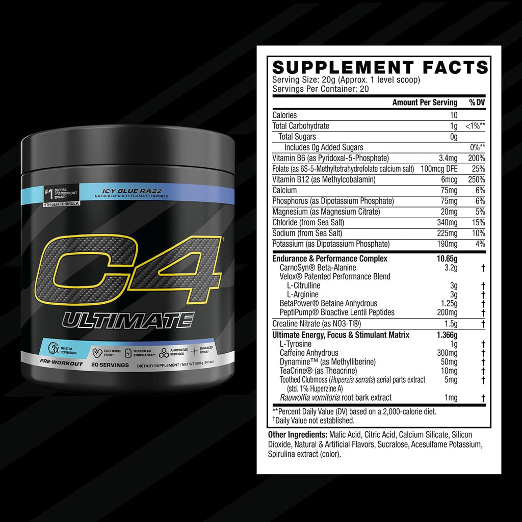 C4 pre-workout for intense workouts