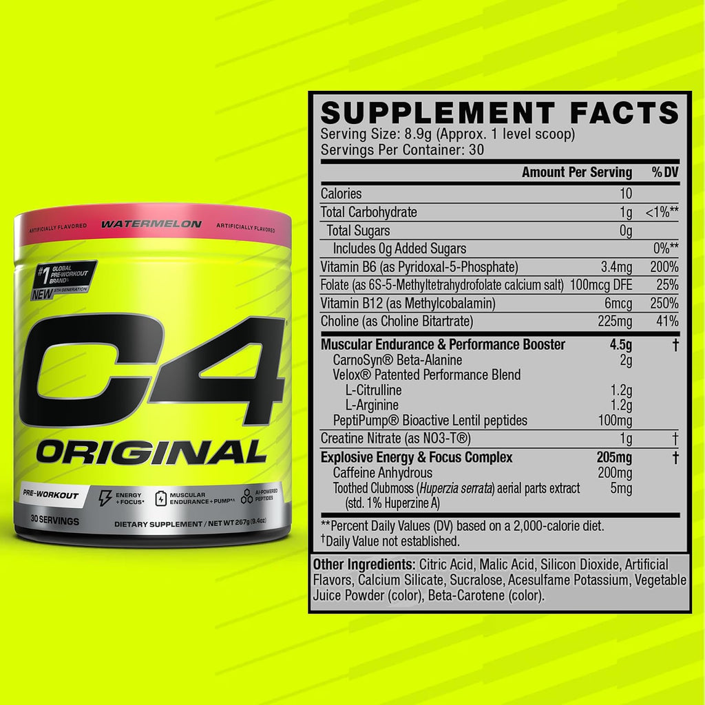 C4 pre-workout for intense workouts