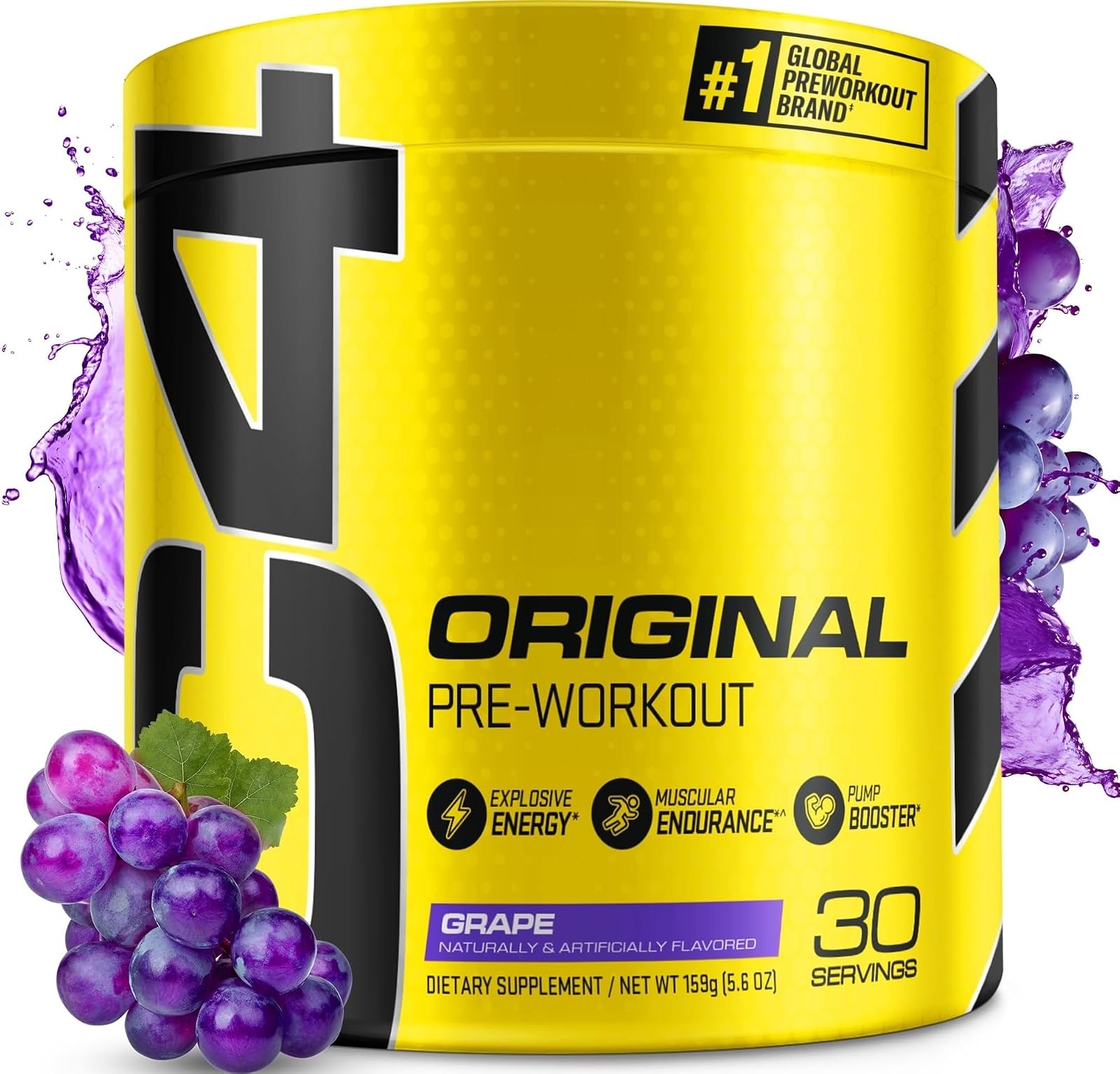 C4 pre-workout grape flavour