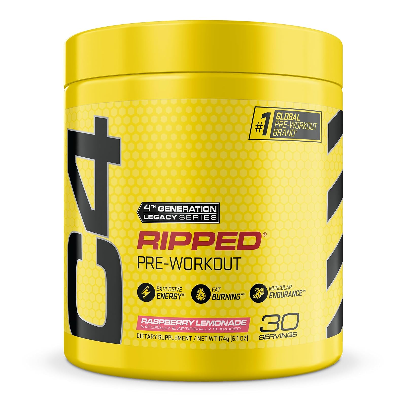 C4 pre-workout raspberry lemonade flavour