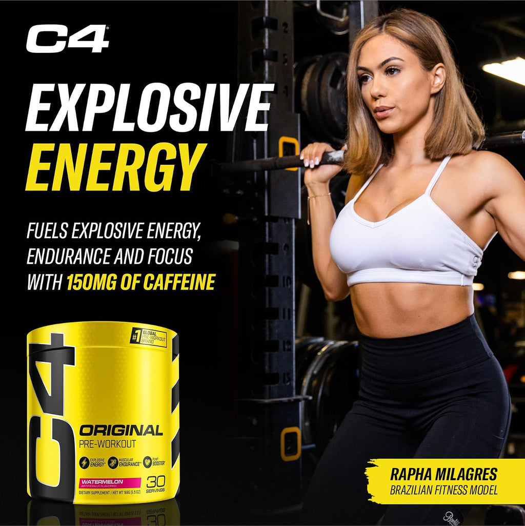 C4 pre-workout with 150 mg caffeine