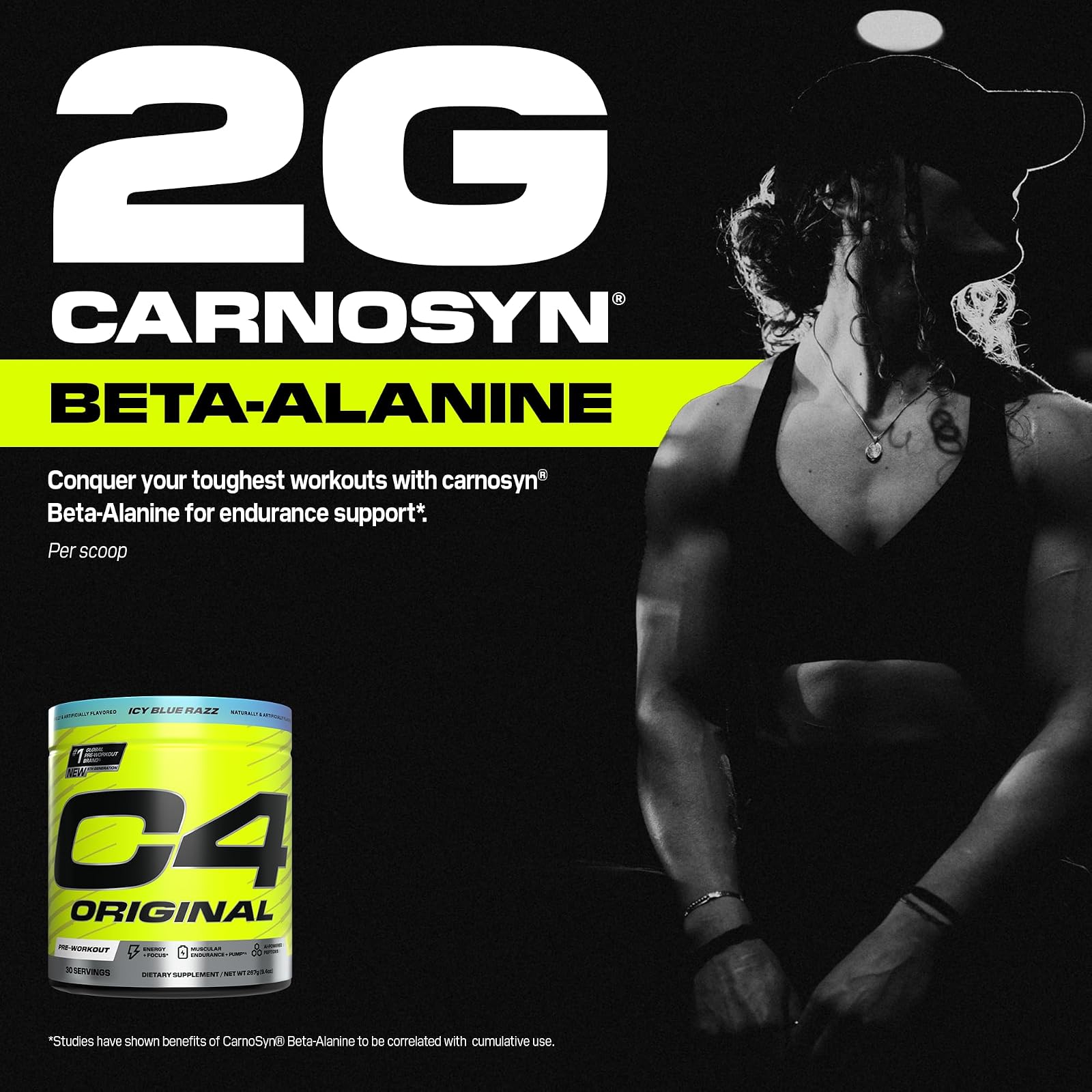 C4 pre-workout with 200 mg caffeine