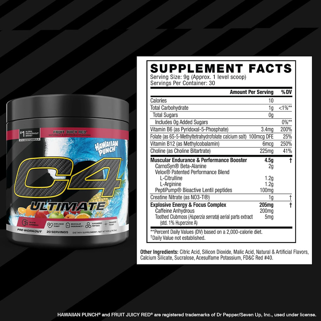 C4 Ultimate pre-workout formula