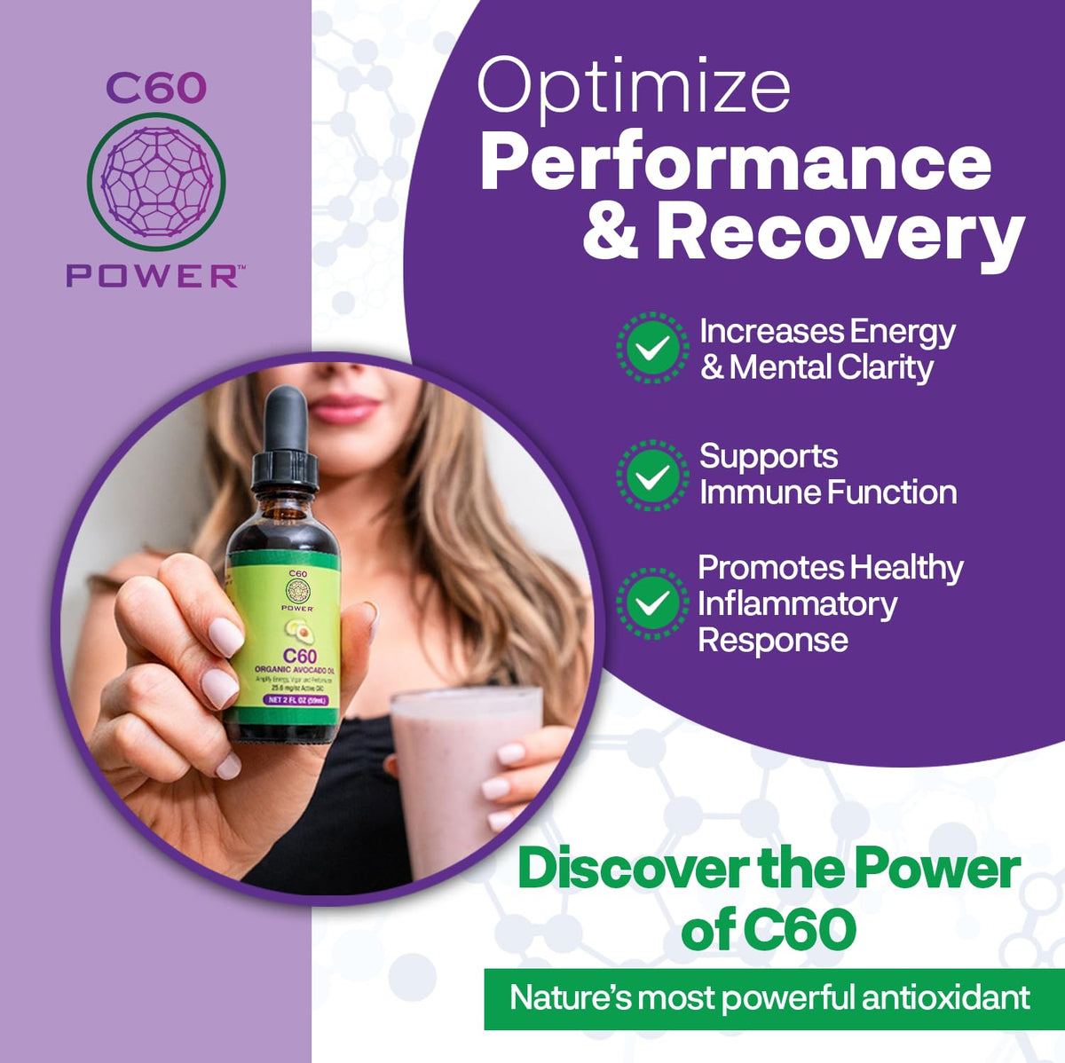 C60 Power cinnamon oil for wellness