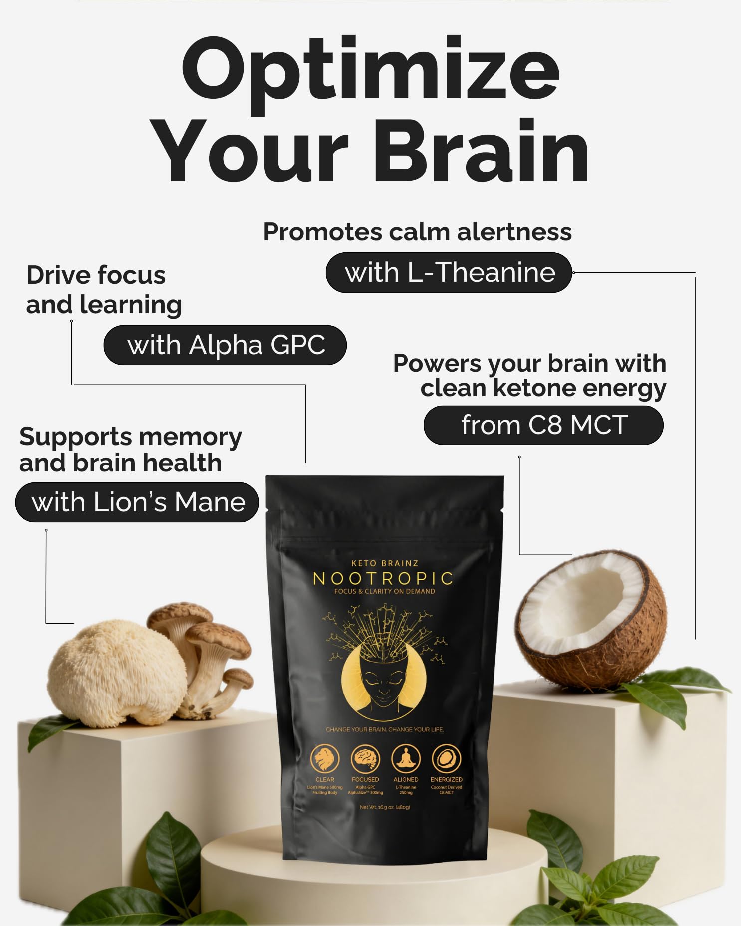 C8 MCT oil benefits for brain health