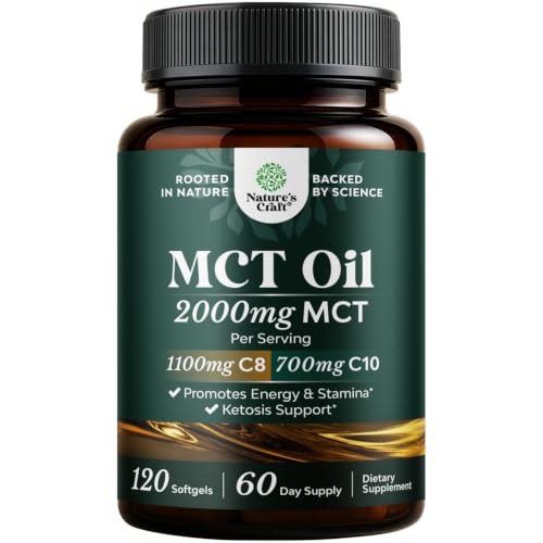 C8 MCT oil capsules for energy