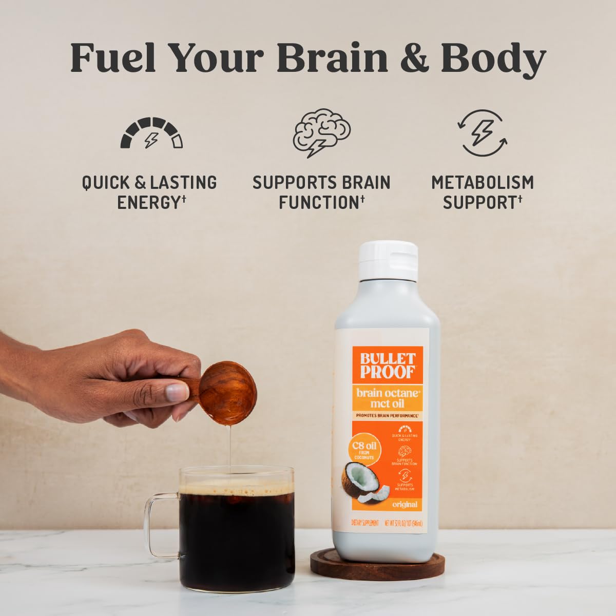 C8 MCT oil for mental clarity