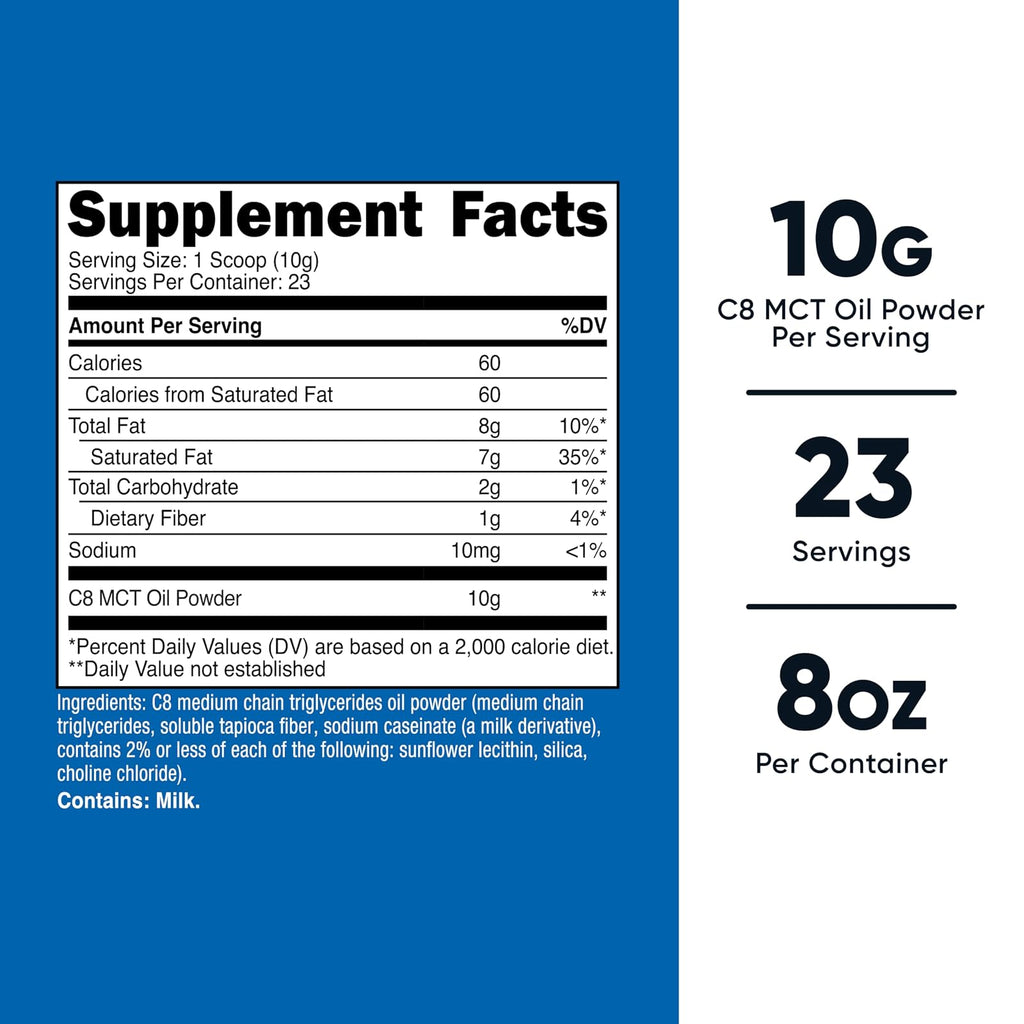 C8 MCT oil powder for energy